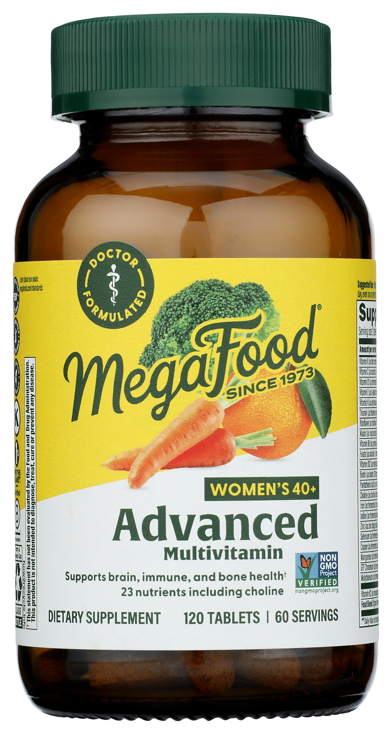 MegaFood Womens 40+ Advanced Multivitamin 120 ct – Nutrition Stop